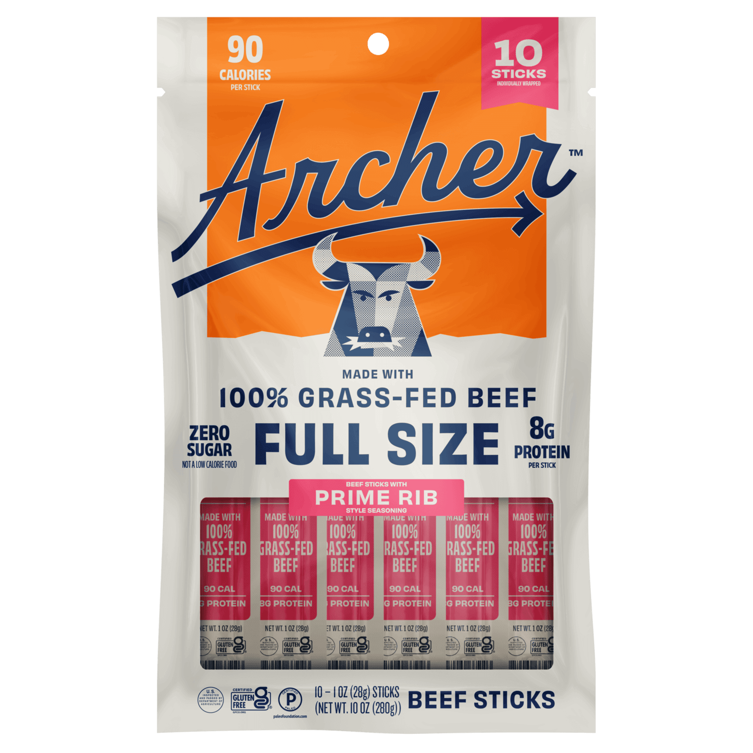 Prime Rib Style Beef Stick – Archer Jerky