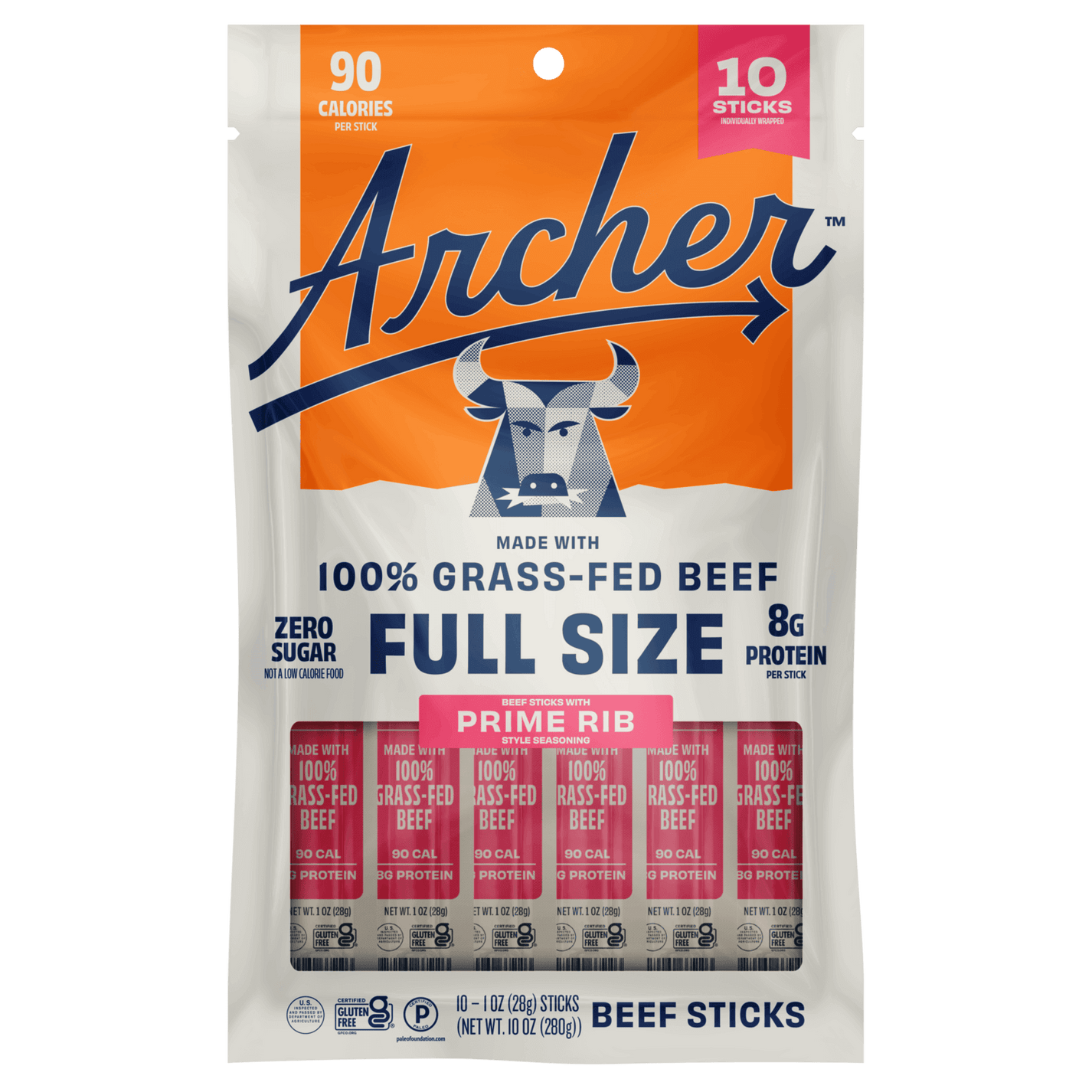 Prime Rib Style Beef Stick – Archer Jerky