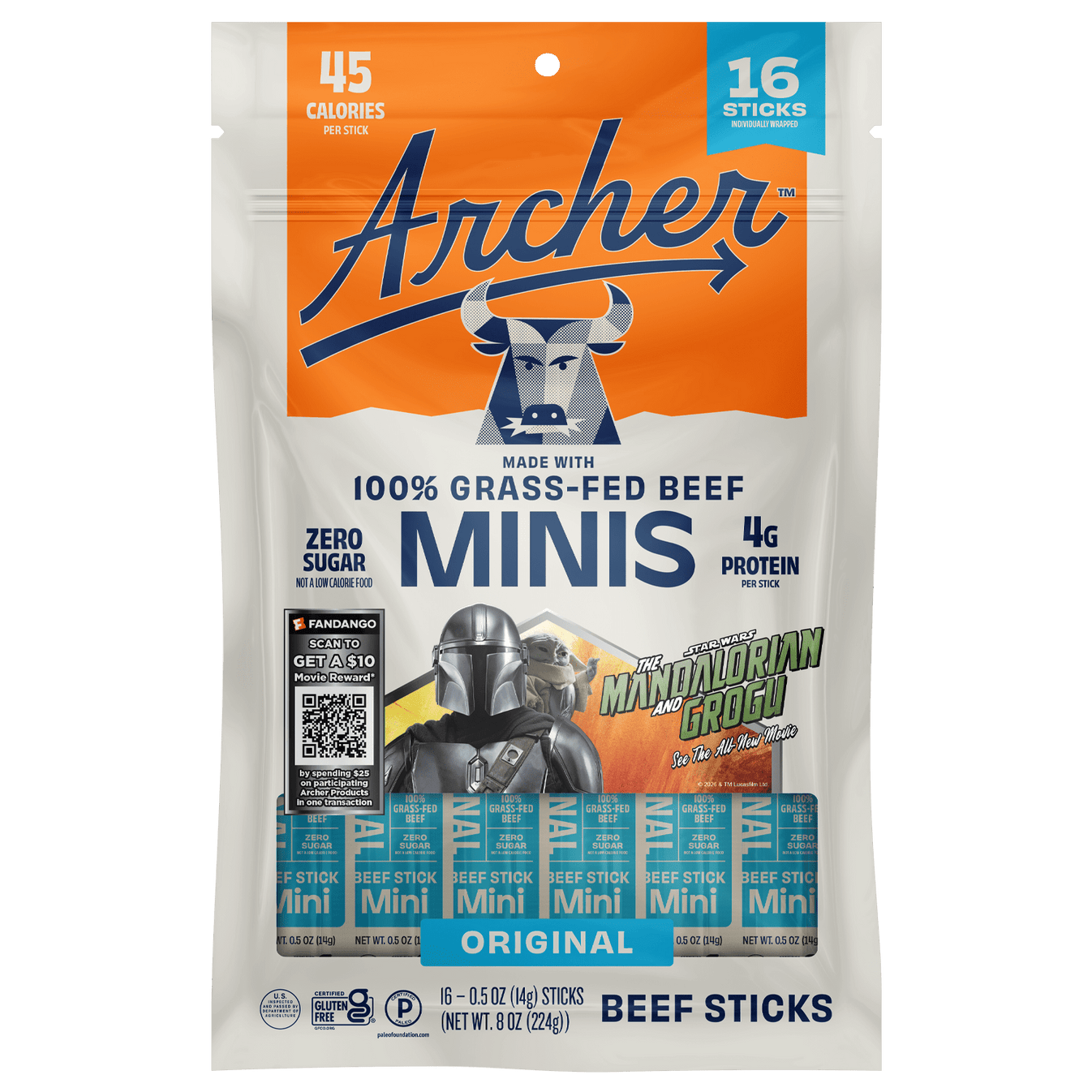 Original Beef Mini Sticks – Archer Jerky