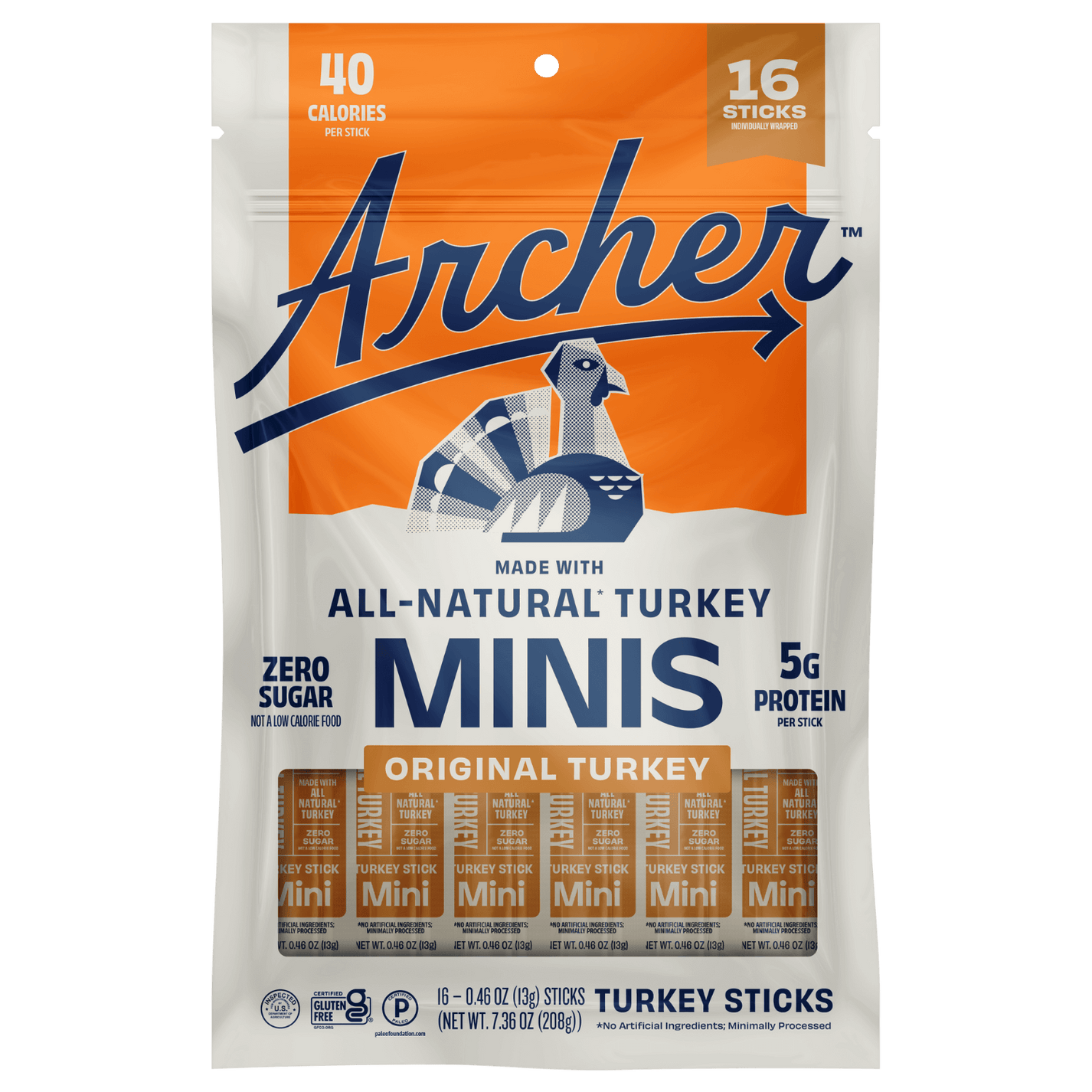 Original Turkey Mini Sticks – Archer Jerky