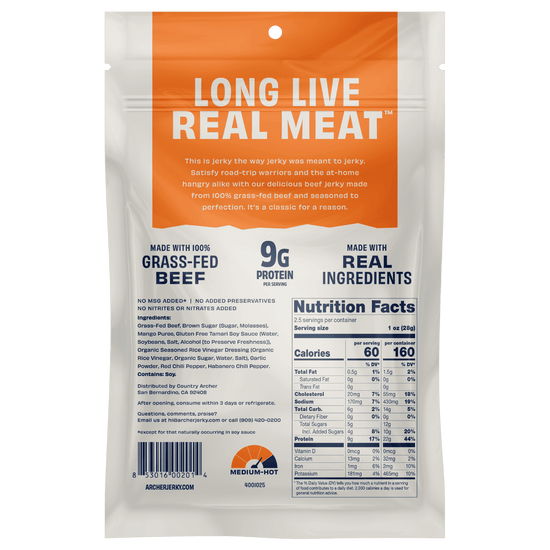 Mango Habanero Beef Jerky – Archer Jerky