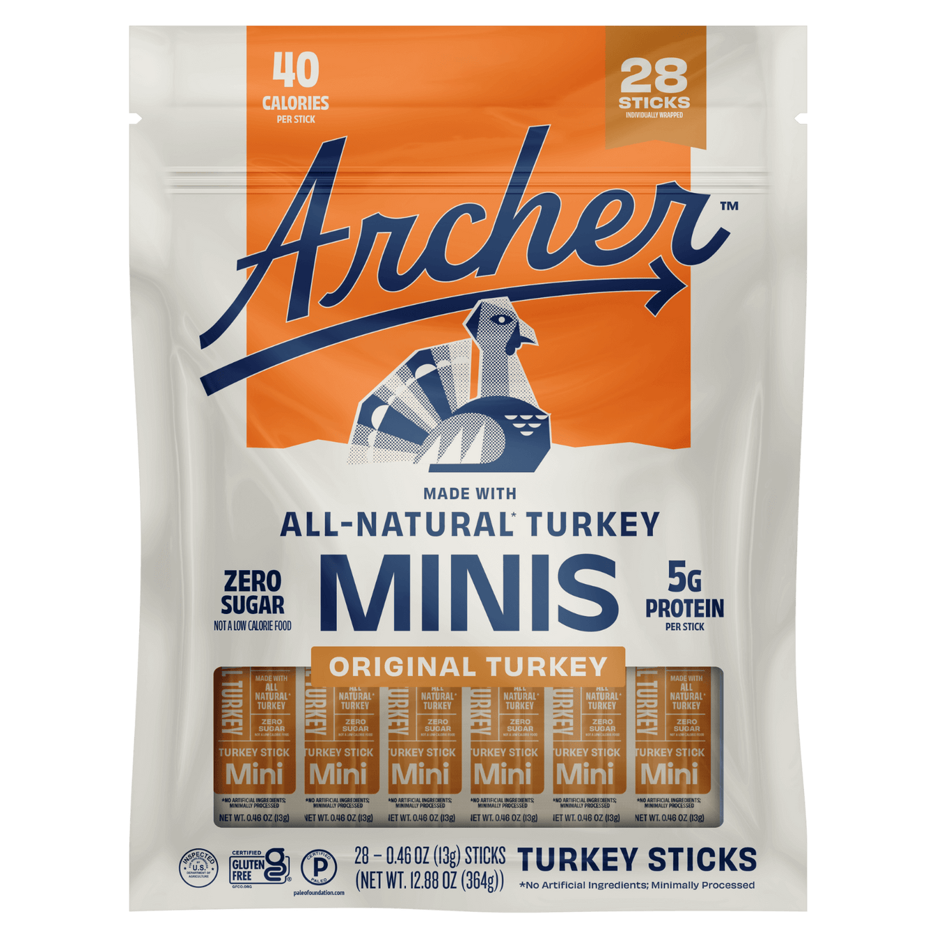 Original Turkey Mini Sticks – Archer Jerky