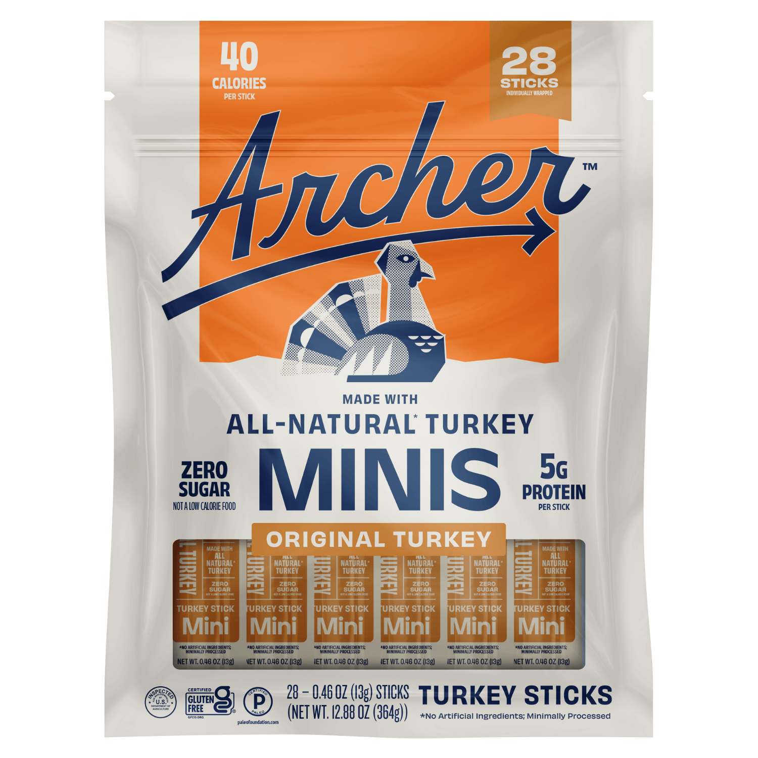 Original Turkey Mini Sticks – Archer Jerky