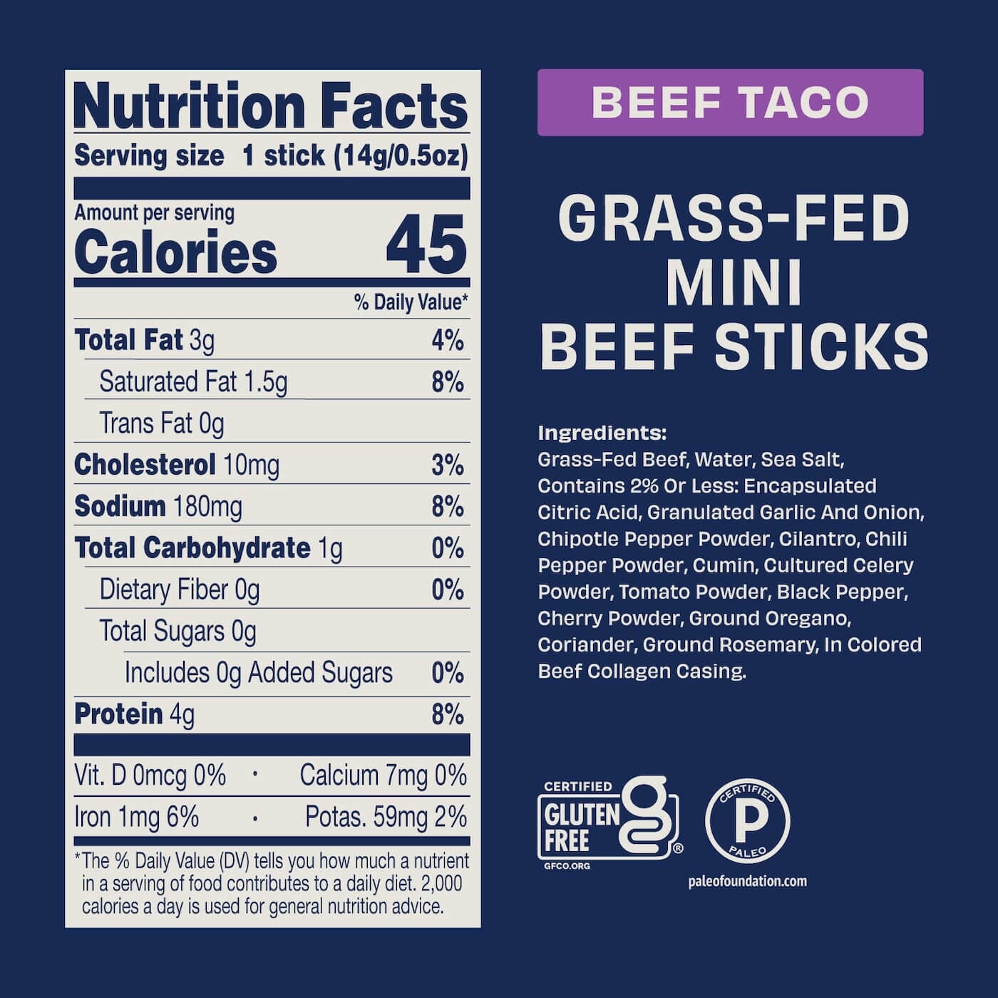 Beef Taco Mini Sticks – Archer Jerky